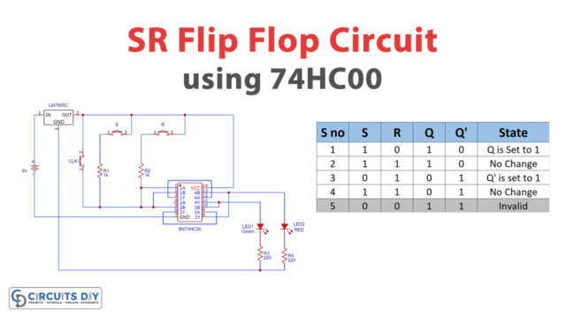 T Flip-Flop Circuit using 74HC74 - Truth Table and Working