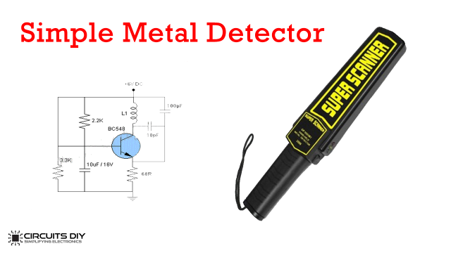 Simple Metal Detector Circuit Using BC548 Transistor