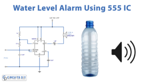 Water Level Alarm Using 555 IC