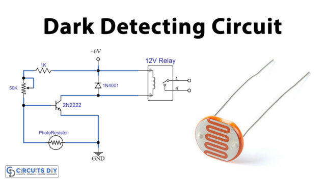 Dark Detecting Circuit using Photoresistor