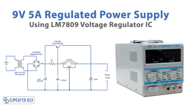 AMS117 Voltage Regulator Circuit 5V to 3.3V