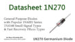 1N270 Germanium Diode - Datasheet