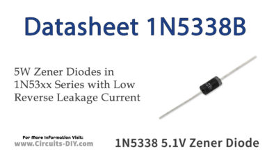 1N5338B 5.1V 5W Zener Diode - Datasheet