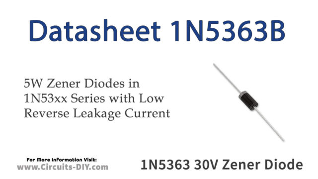 1N5363B 30V 5W Zener Diode - Datasheet