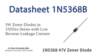 1N5368B 47V 5W Zener Diode - Datasheet