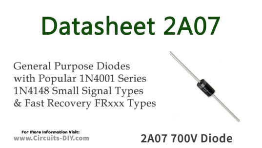 2A07 700V 2A General Purpose Diode - Datasheet