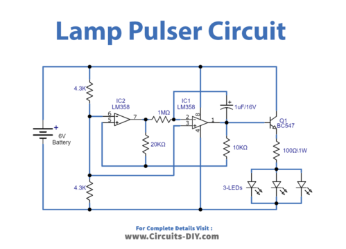 Lamp Pulse Circuit LM358