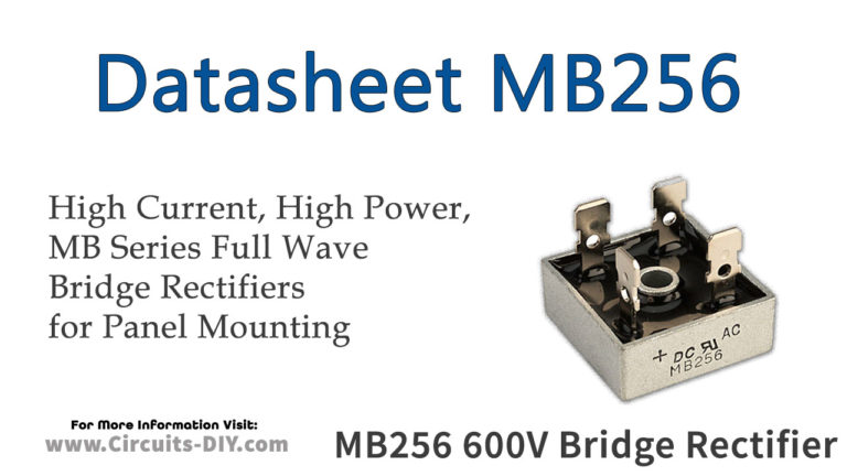 MB256 600V 25A Bridge Rectifier - Datasheet