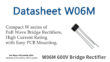W06M 600V 1A Full Wave Bridge Rectifier - Datasheet