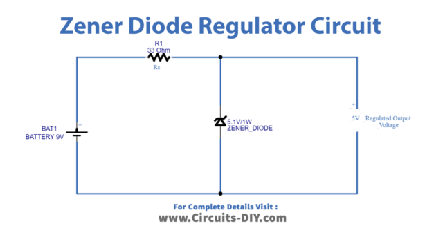 Zener Diode Voltage Regulator Circuit