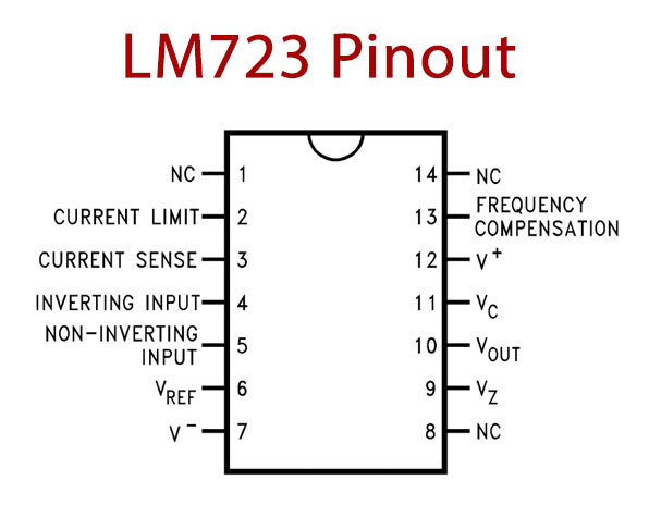 LM723 Adjustable Voltage Regulator 30V Circuit