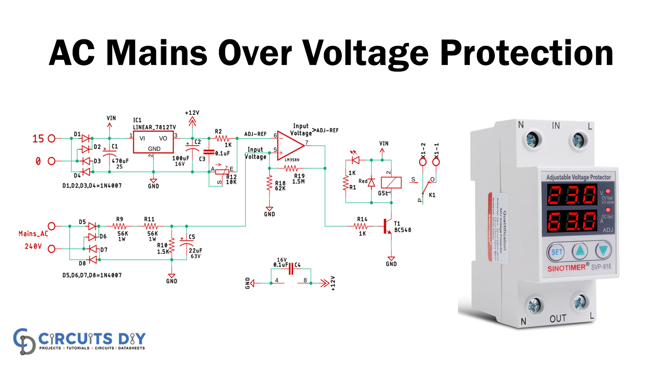 230V AC Mains Over Voltage Protection Circuit - Circuits DIY 230V AC Mains Over Voltage Protection Circuit - Circuits DIY