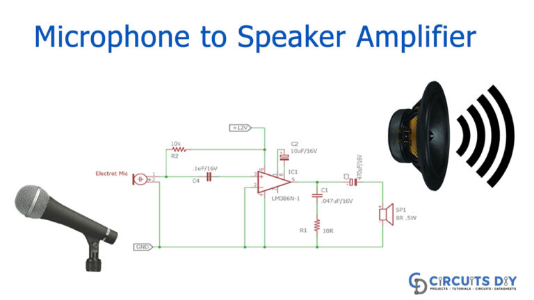 Simple Microphone to Speaker Amplifier Circuit