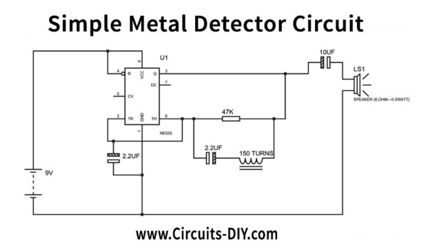 Simple Metal Detector Circuit