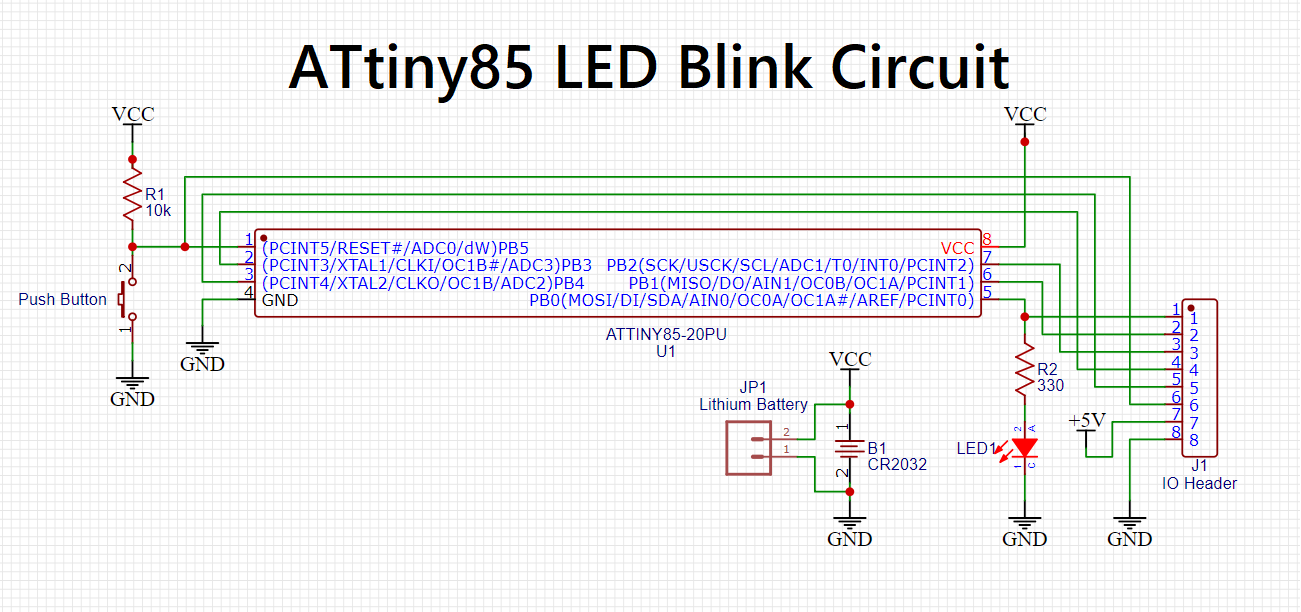 How to Blink an LED with ATtiny85