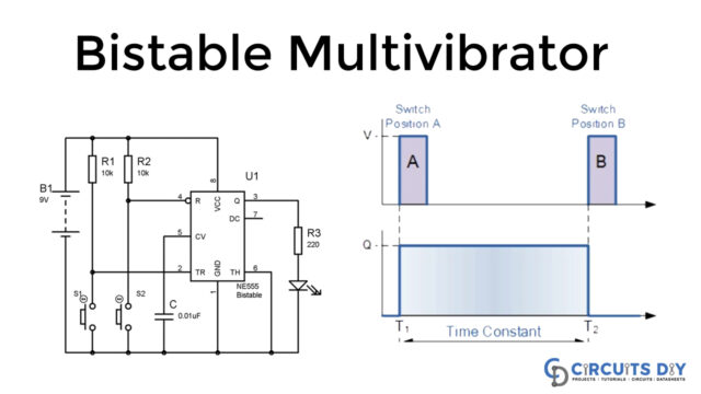 555 One Shot Timer With Relay At Output