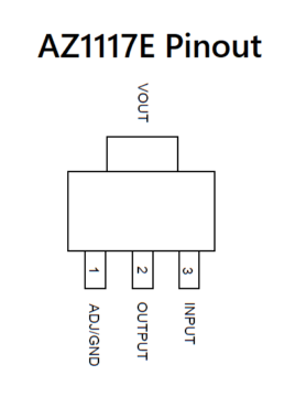 AZ1117C Low Dropout Linear Voltage Regulator Circuit