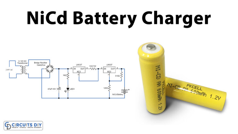 Nickel Cadmium NiCd Battery Charger Circuit