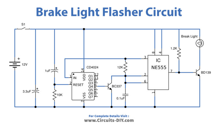 Simple Brake Light Flasher Circuit