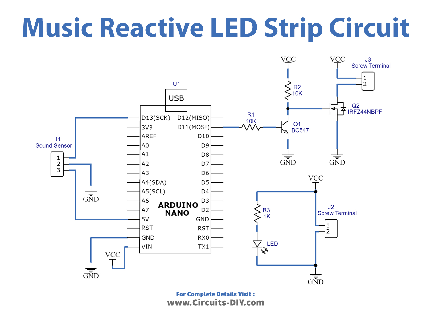 Music Reactive LED Strip - Arduino Project
