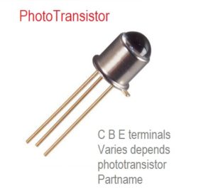 Infrared Detector Circuit using Phototransistor