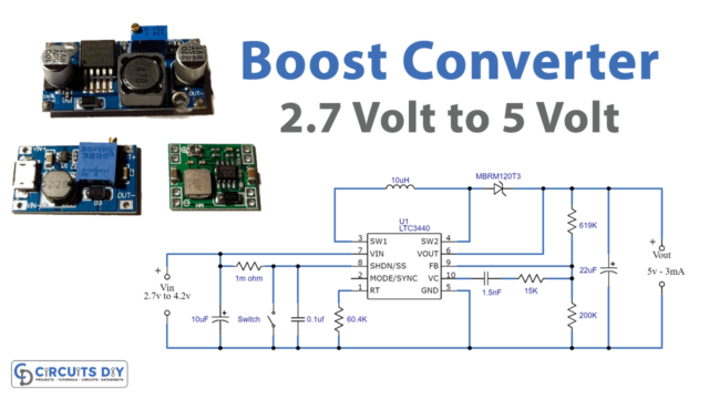 Boost Converter Circuit using 555 Timer IC