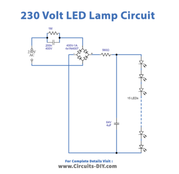 230V LED Lamp Circuit