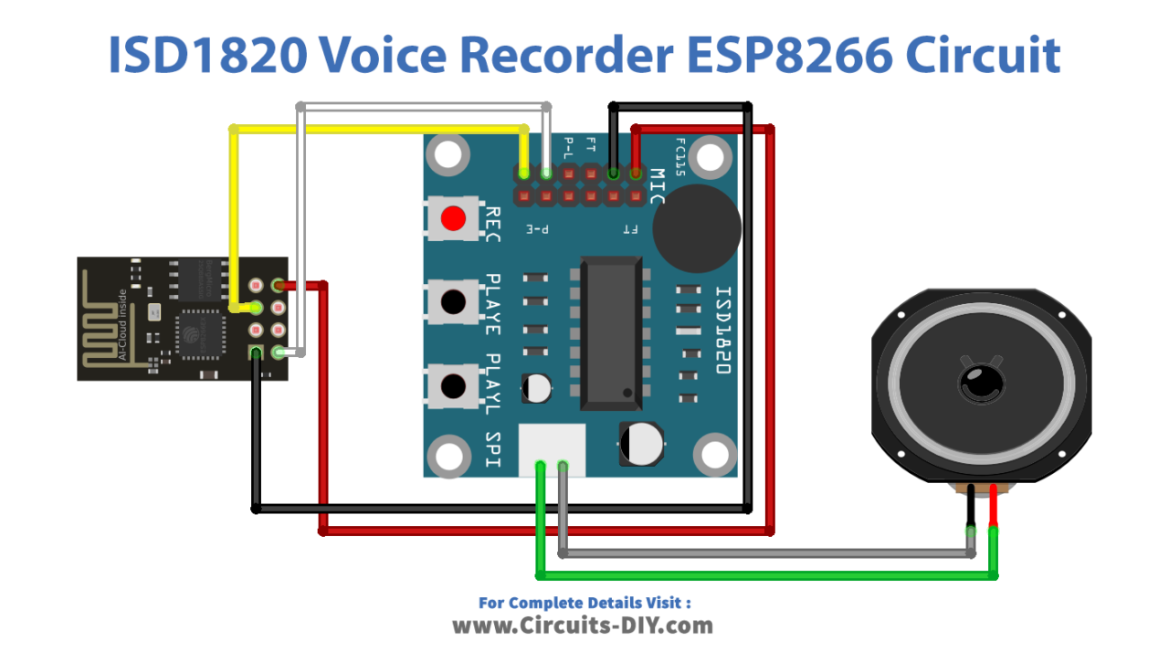 Voice Recording with ISD1820 Module and ESP01