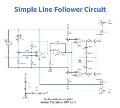 Simple Line Follower Circuit