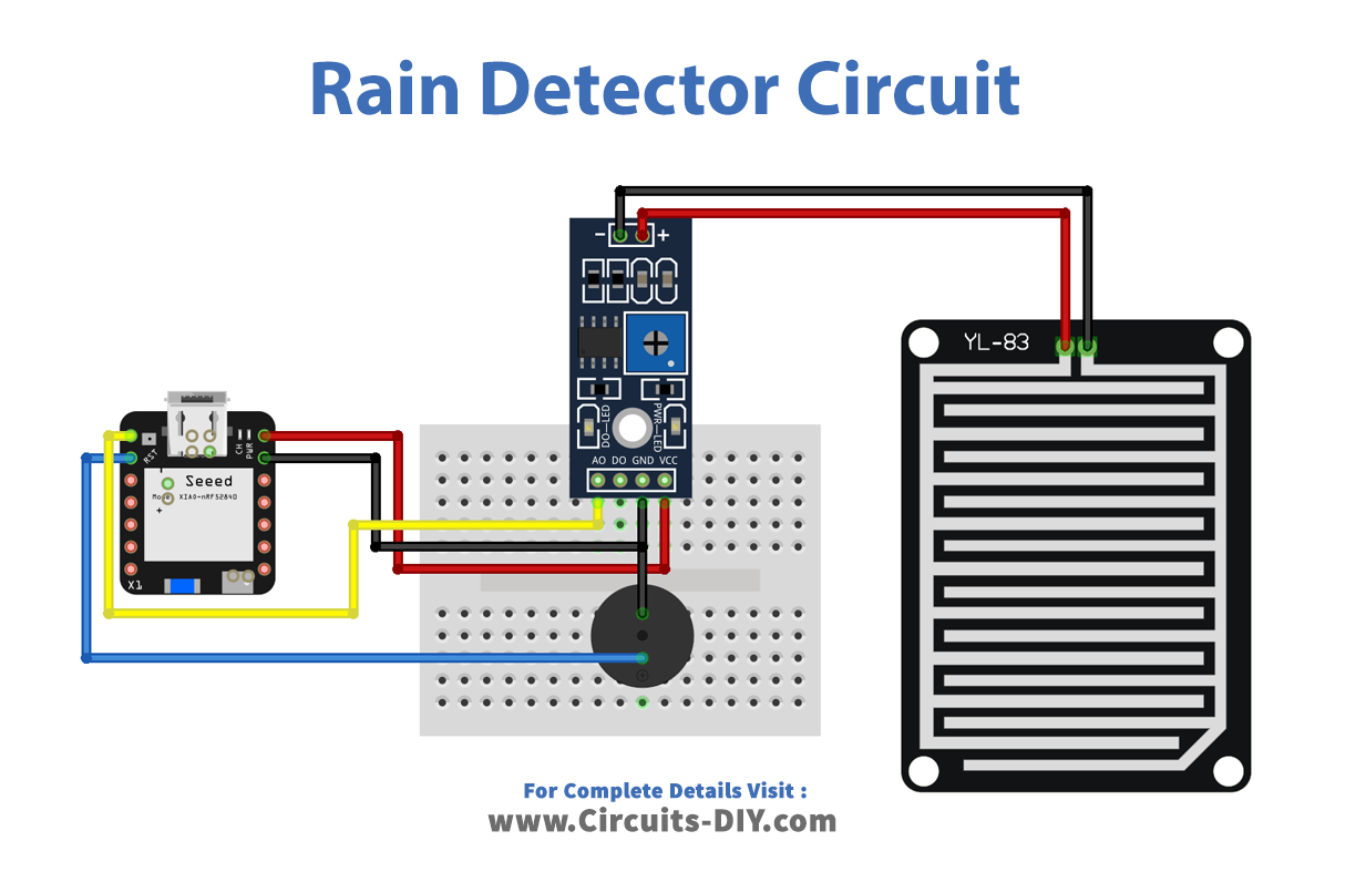 Rain Detector and Alarm System using XIAO RP2040