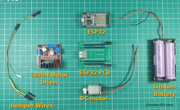 DC Motor Control using L298N Motor Driver & ESP32