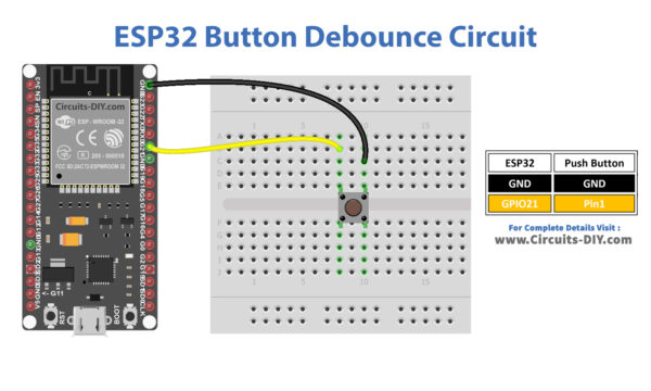 ESP32 Tutorial - Button Debounce