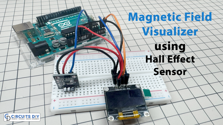 Magnetic Field Visualizer Using Hall Effect Sensor OLED & Arduino