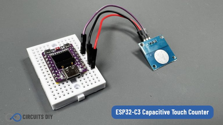 ESP32-C3 Capacitive Touch Counter with Built-in OLED Display