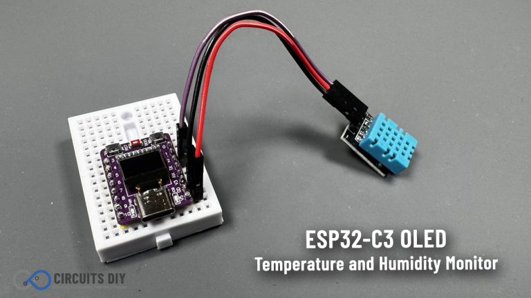 ESP32-C3 OLED Temperature and Humidity Monitor with DHT11 Sensor